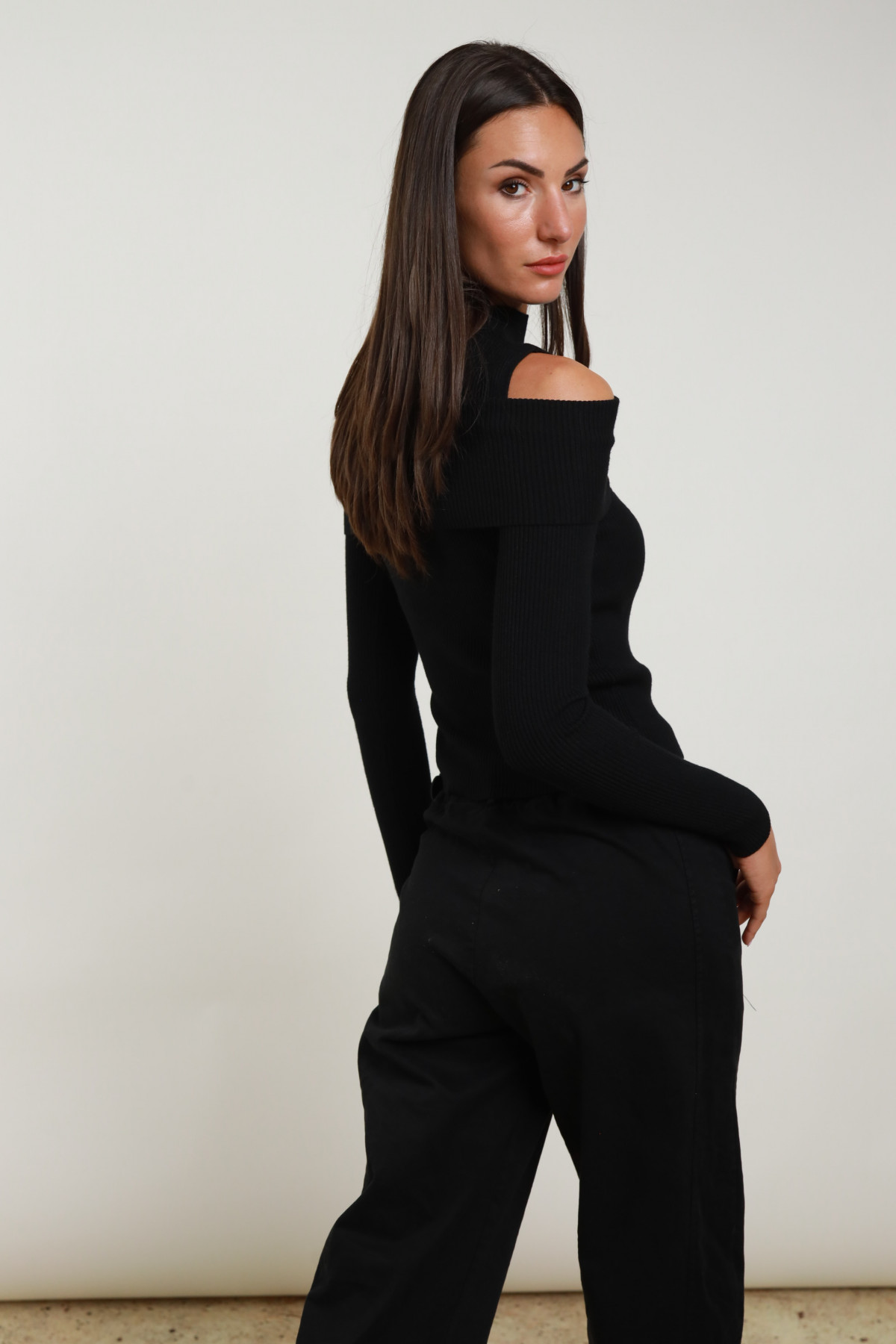 SHIFFER CUT-OUT shirt