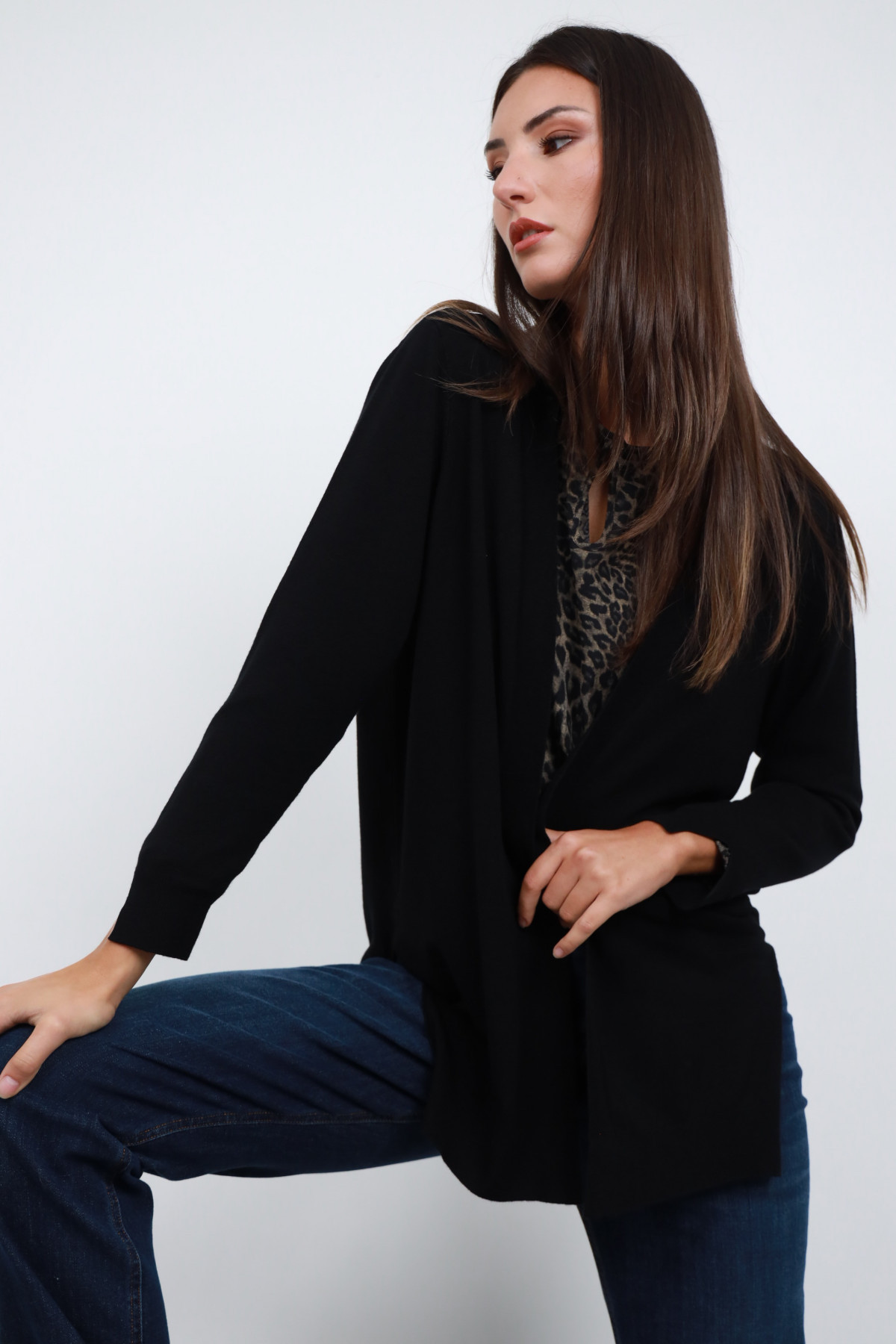 Cardigan Con Aperture